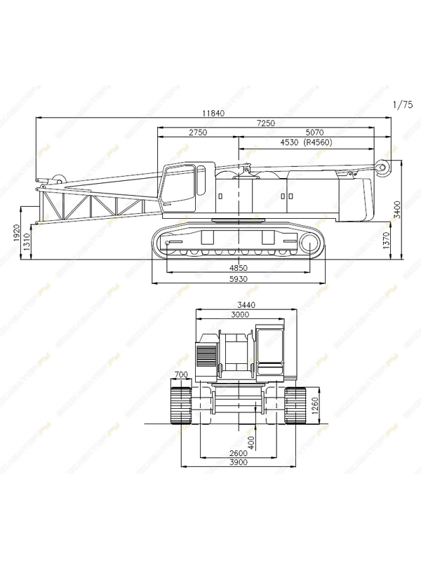 Гусеничный кран Liebherr LR 853 HD Litronic HS 853 HD аренда ...